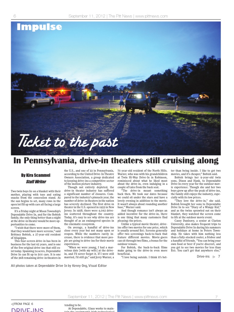 Drive-In Theaters: A Nostalgic Experience | PDF | Leisure | Theatre