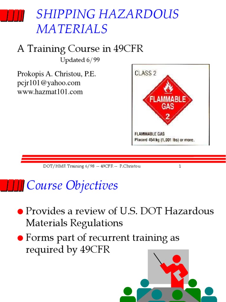 49 CFR Hazardous Materials Training | PDF | Dangerous Goods | Safety