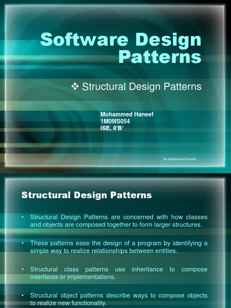 Software Design Patterns | PDF | Inheritance (Object Oriented Programming) | Class (Computer ...