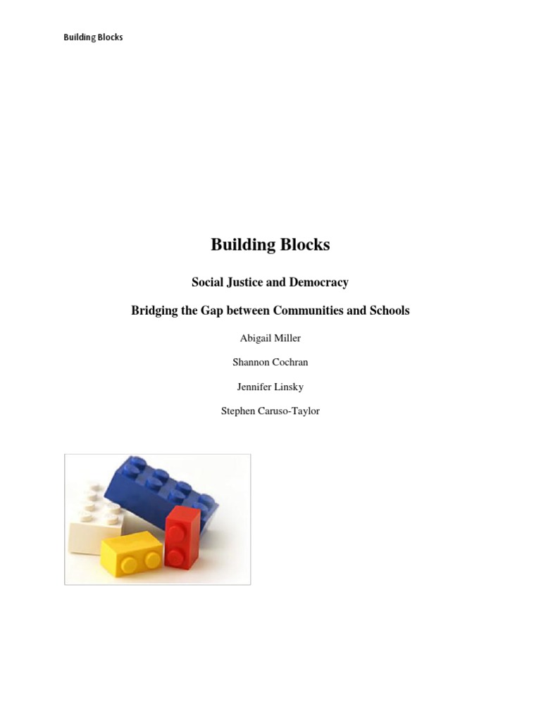 Building Blocks | PDF | Community | Curriculum