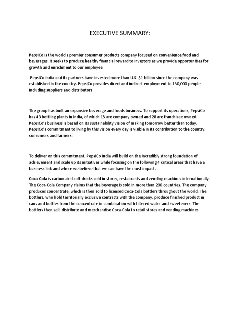PepsiCo India: Investment and Impact | PDF
