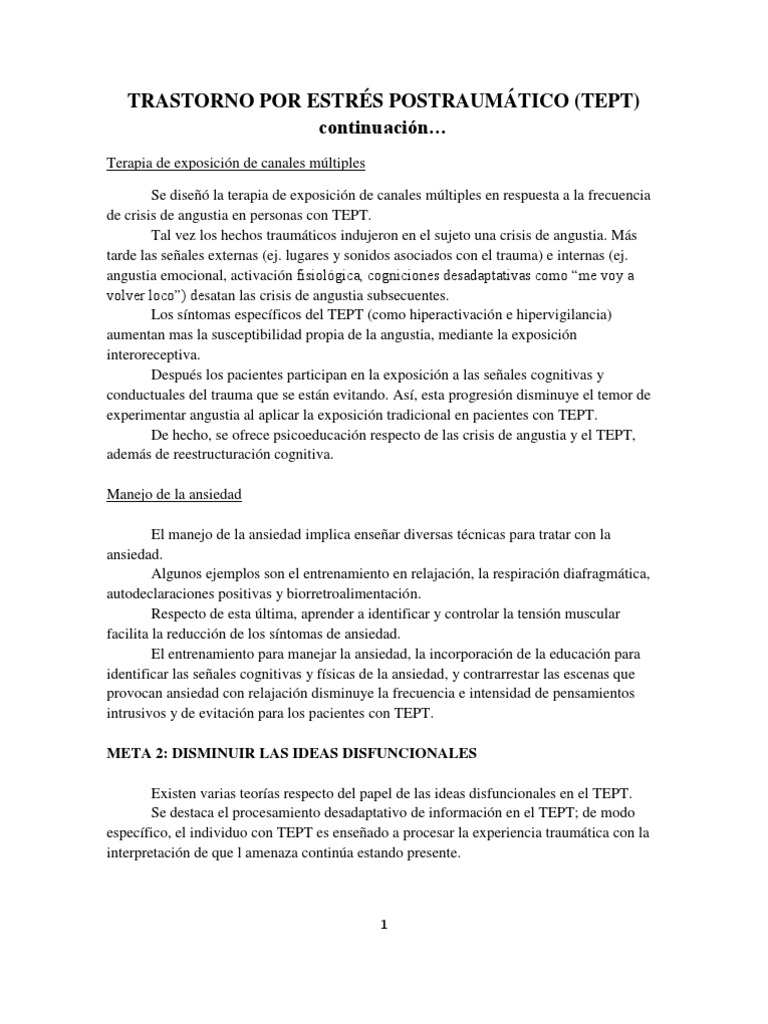 Tept 2 | PDF | Trastorno de estrés postraumático | Ansiedad