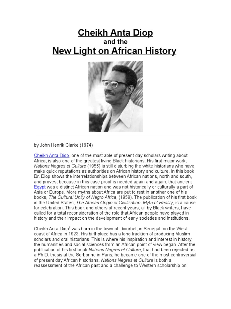 Cheikh Anta Diop | PDF | Africa | Herodotus