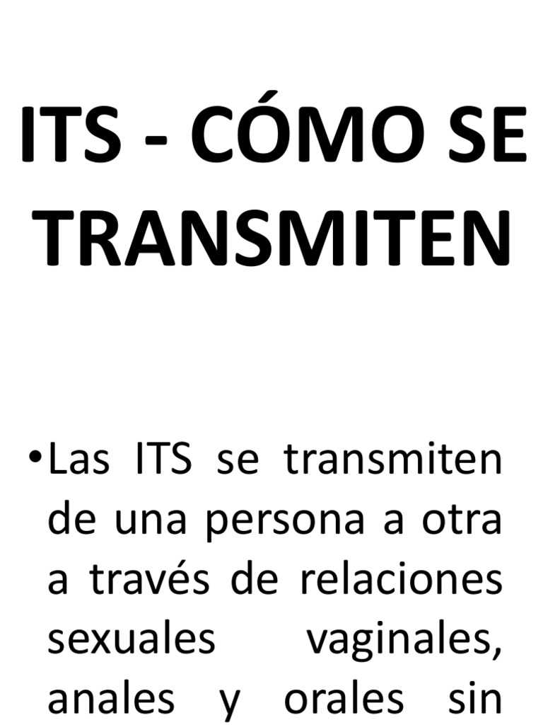 ITS - Cómo Se Transmiten | PDF