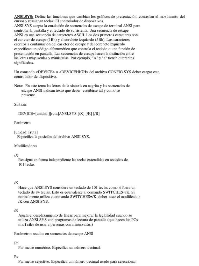 Ms-Dos Comandos Ms Dos | PDF | Archivo de computadora | Ascii