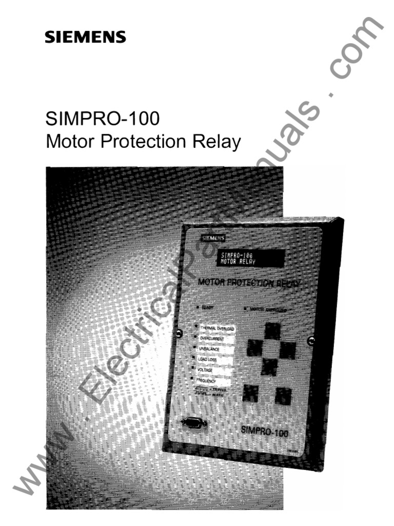 Simpro 100 Manual | PDF | Relay | Ac Power
