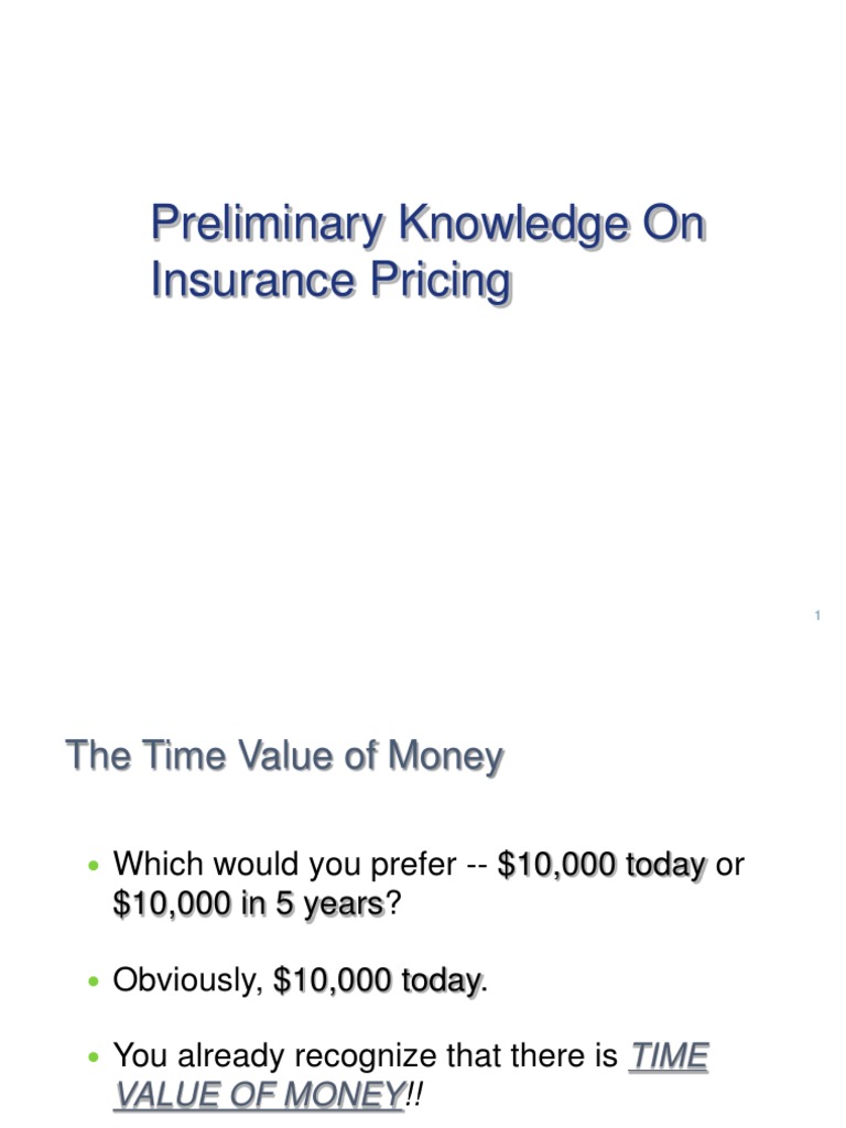 Understanding Insurance Pricing Basics | PDF