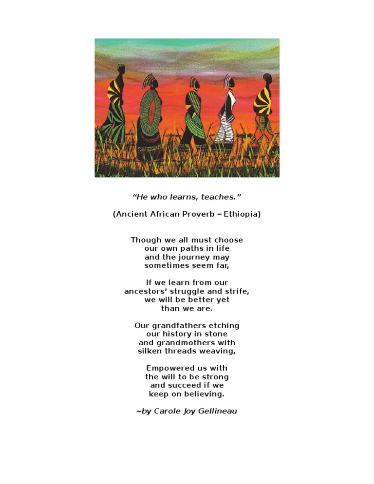 African Poem | PDF | Poetry