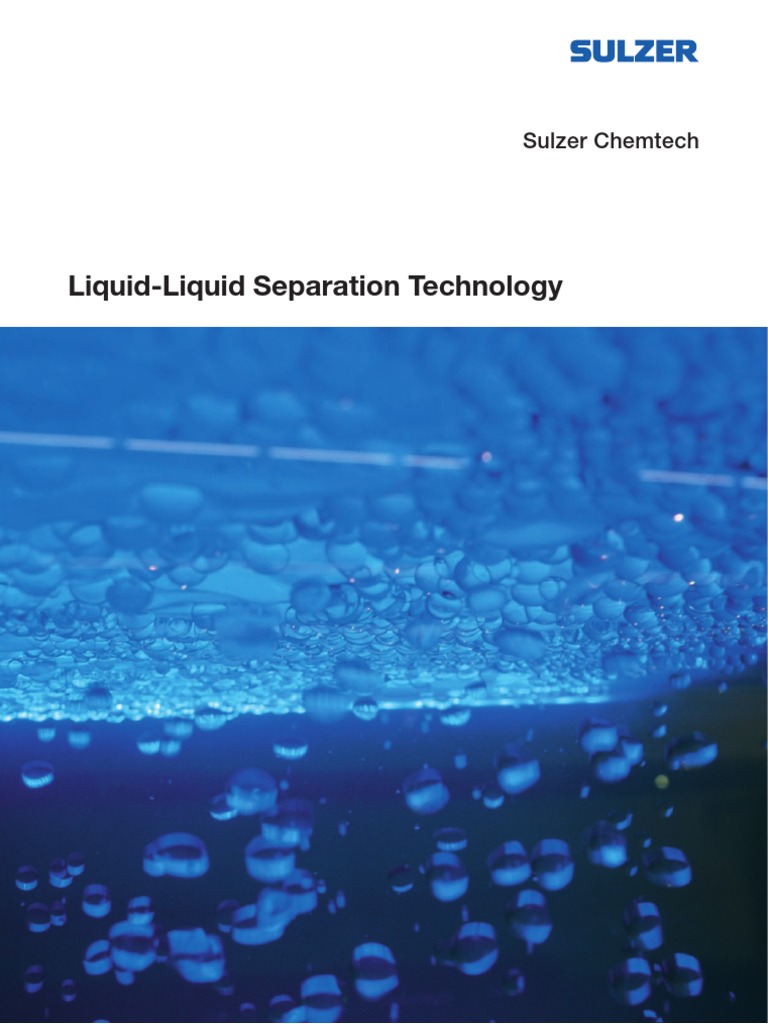 Liquid Liquid Separation Technology | PDF | Drop (Liquid) | Liquids
