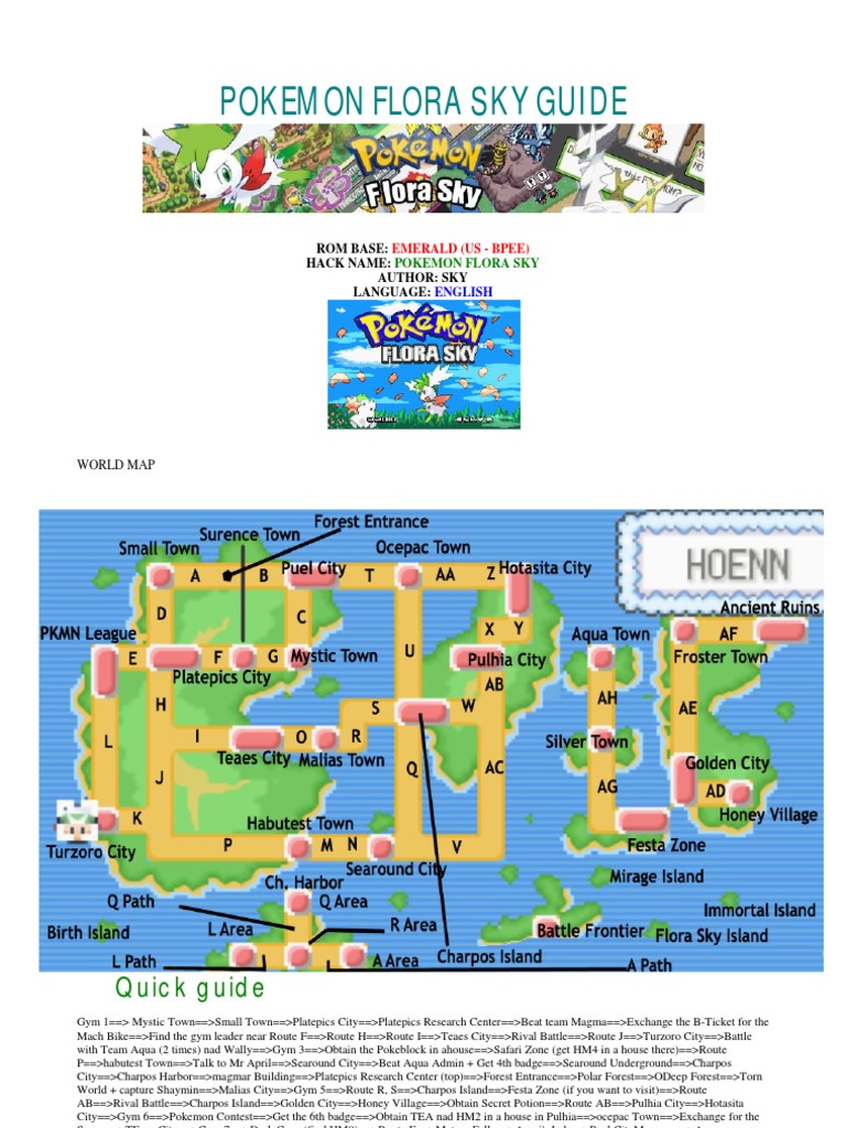 Pokemon Flora Sky Guide | PDF
