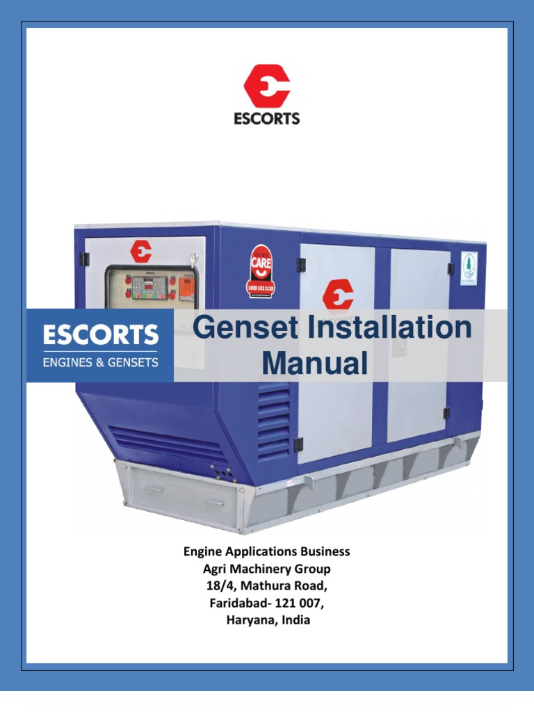 Genset Installation Manual | PDF