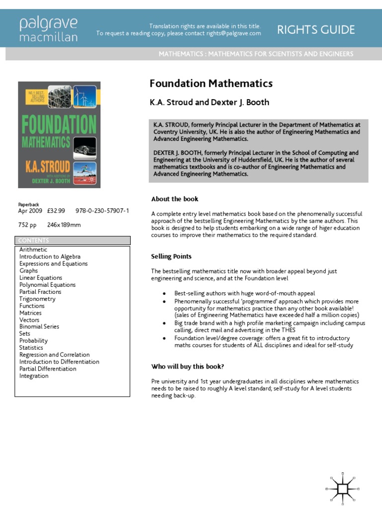 Foundation Mathematics | PDF | Discrete Mathematics | Teaching Mathematics