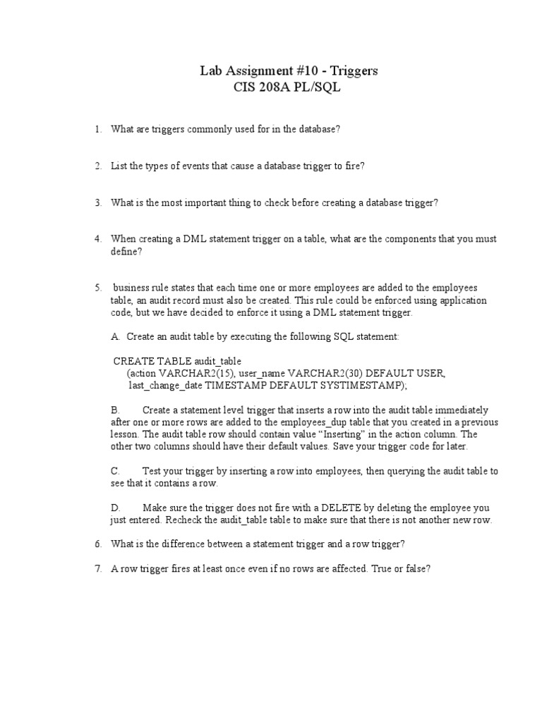 Lab 10 Fa10 | PDF | Sql | Computer Programming