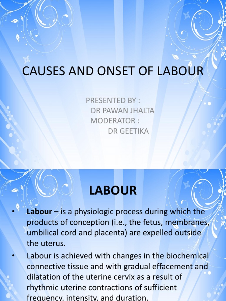 Causes and Onset of Labour | Download Free PDF | Childbirth | Fetus
