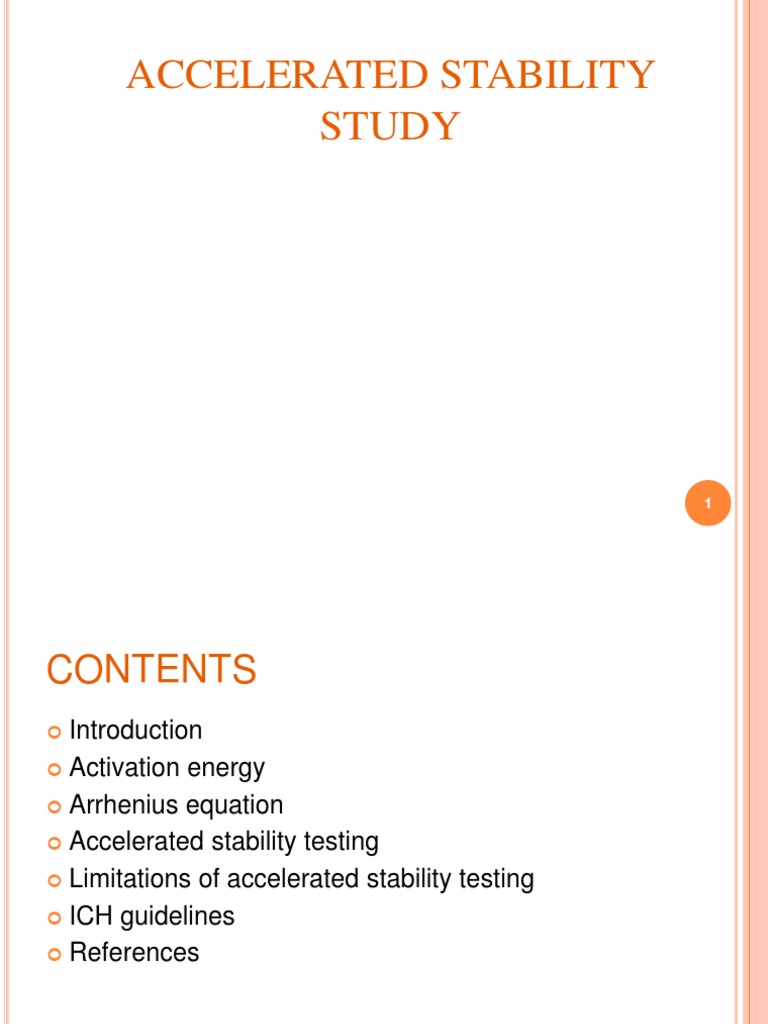 accelerated stability testing-1 | Activation Energy | Temperature