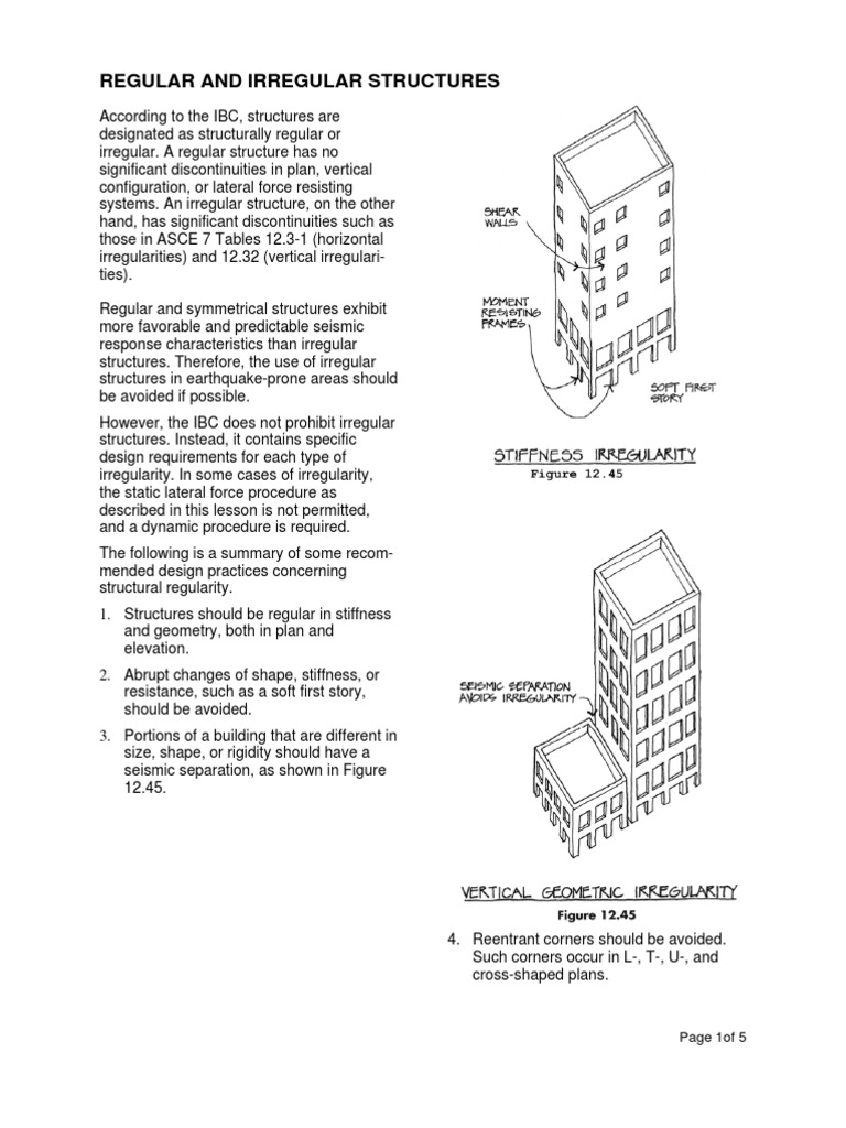 Shapes and Irregularities Structure | PDF | Earthquakes | Solid Mechanics