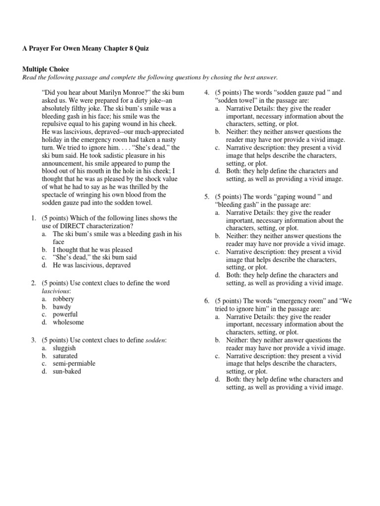 Read The Following Passage and Complete The Following Questions by ...