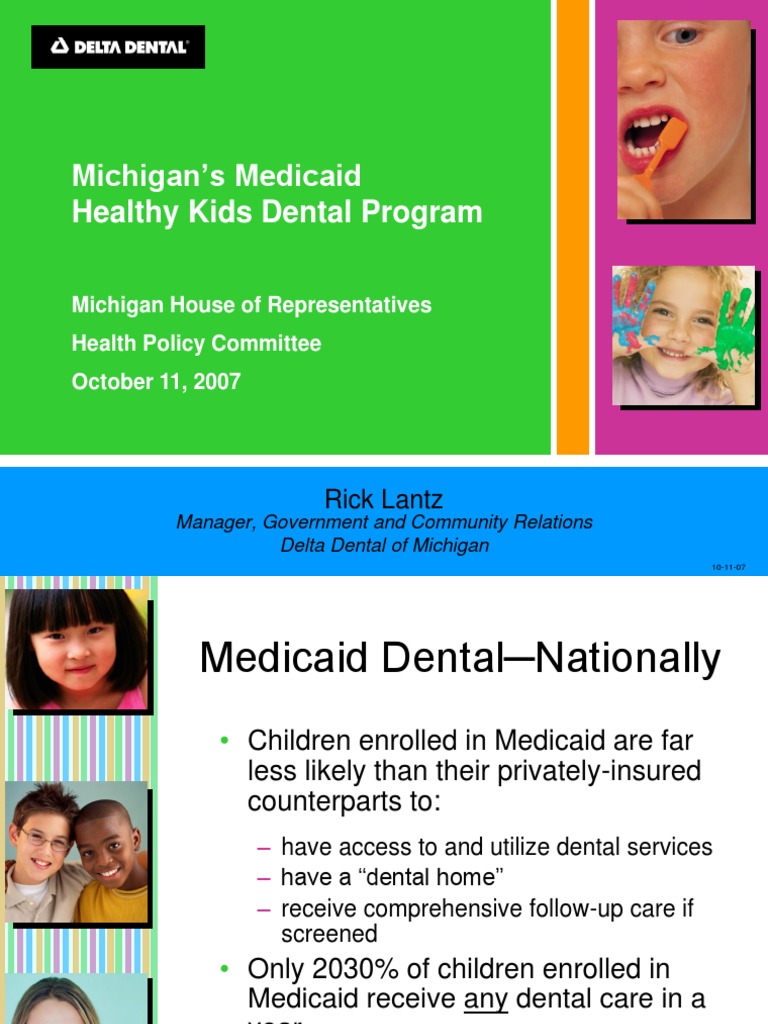 Michigan's Medicaid Healthy Kids Dental Program: Rick Lantz | Download ...