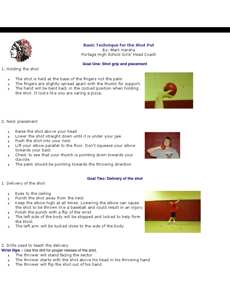 Basic Technique For The Shot Put | PDF | Anatomical Terms Of Motion | Foot