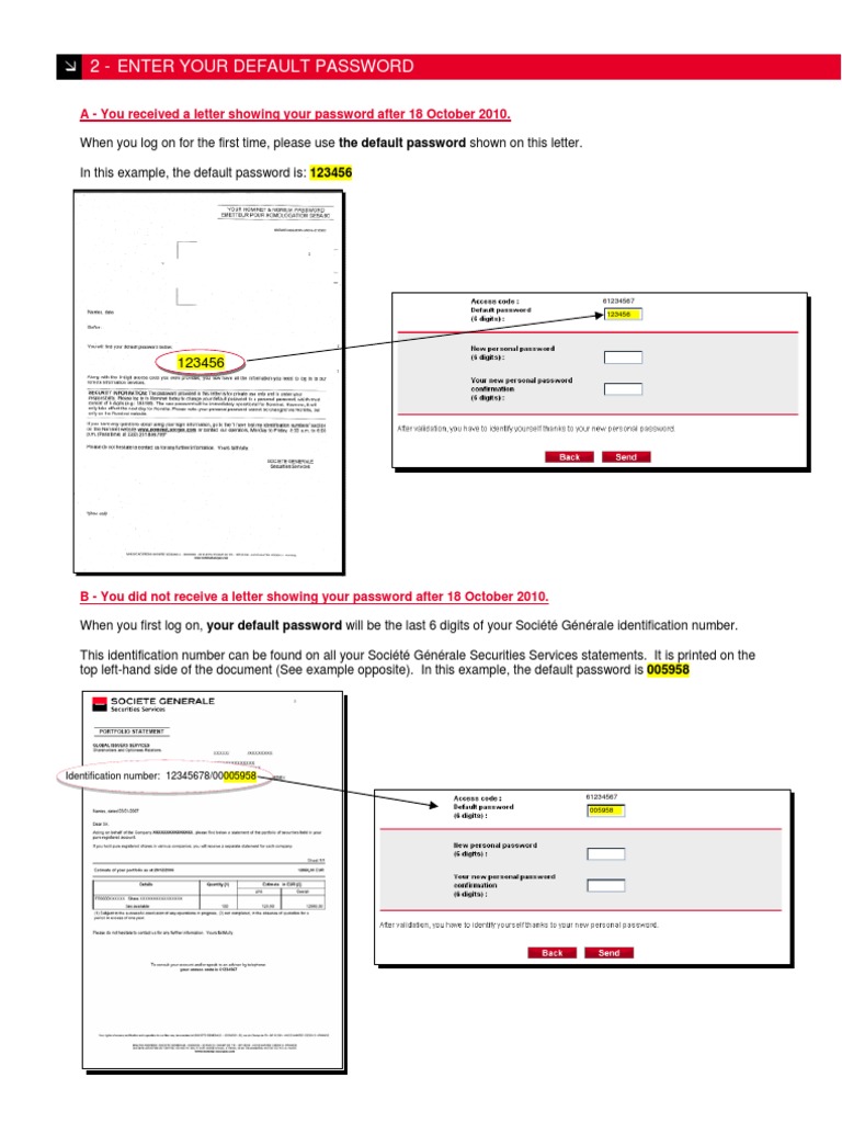 Default Password Instructions for Nominet | PDF