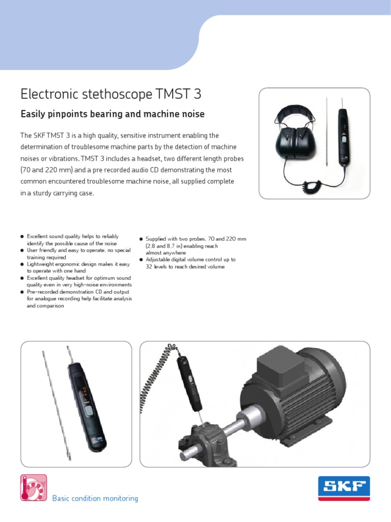 Electronic Stethoscope TMST 3: Easily Pinpoints Bearing and Machine ...