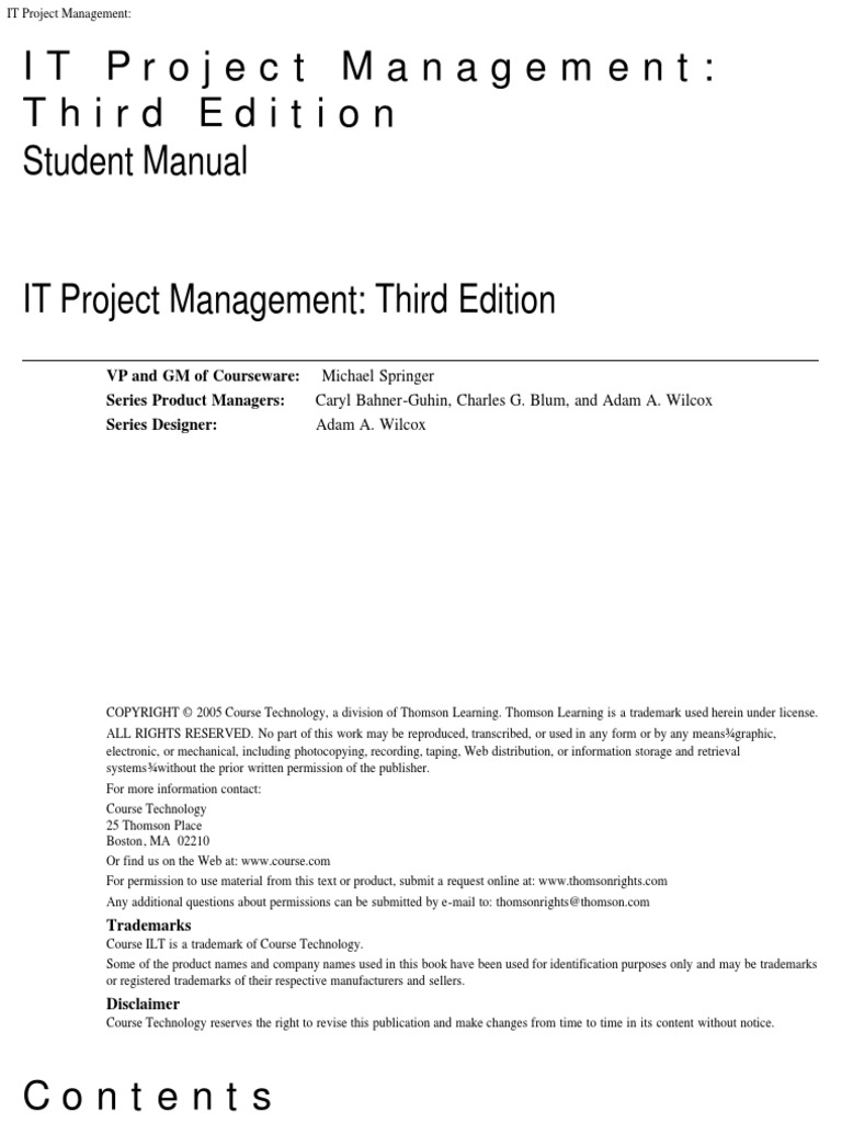 IT Project Management | PDF | Project Management | Systems Thinking