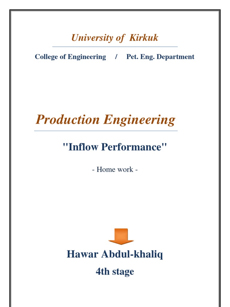 Inflow Performance "IPR" | PDF