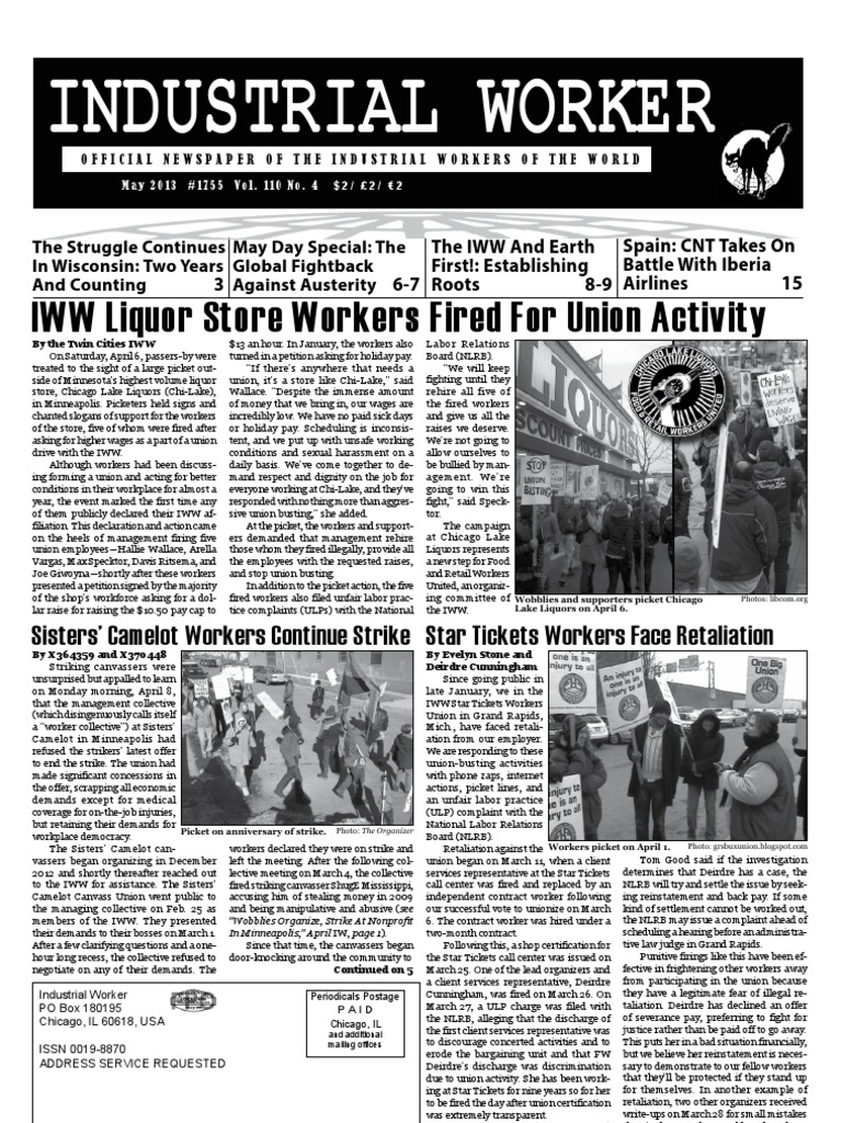 Industrial Worker - Issue #1755, May 2013 | PDF | Industrial Workers Of ...