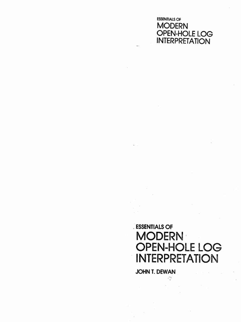Modern Open Hole Log Interpretation | PDF