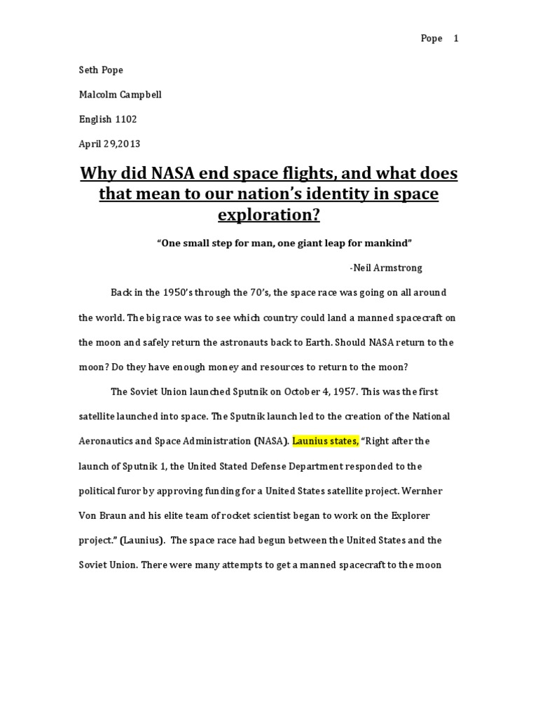 Extended Inquiry Project | PDF | Nasa | Apollo Program