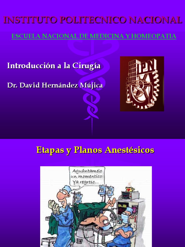 Etapas y planos anestésicos según Guedel | PDF | Anestesia | Sistema ...