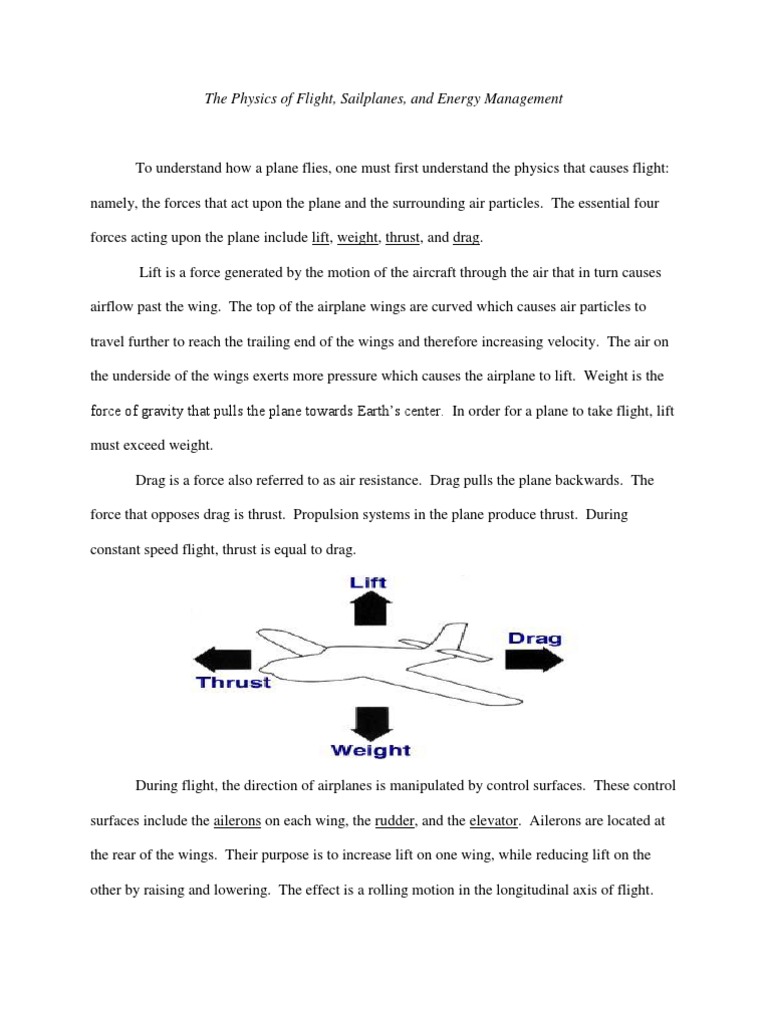 The Physics of Flight, Sailplanes, and Energy Management | Download ...