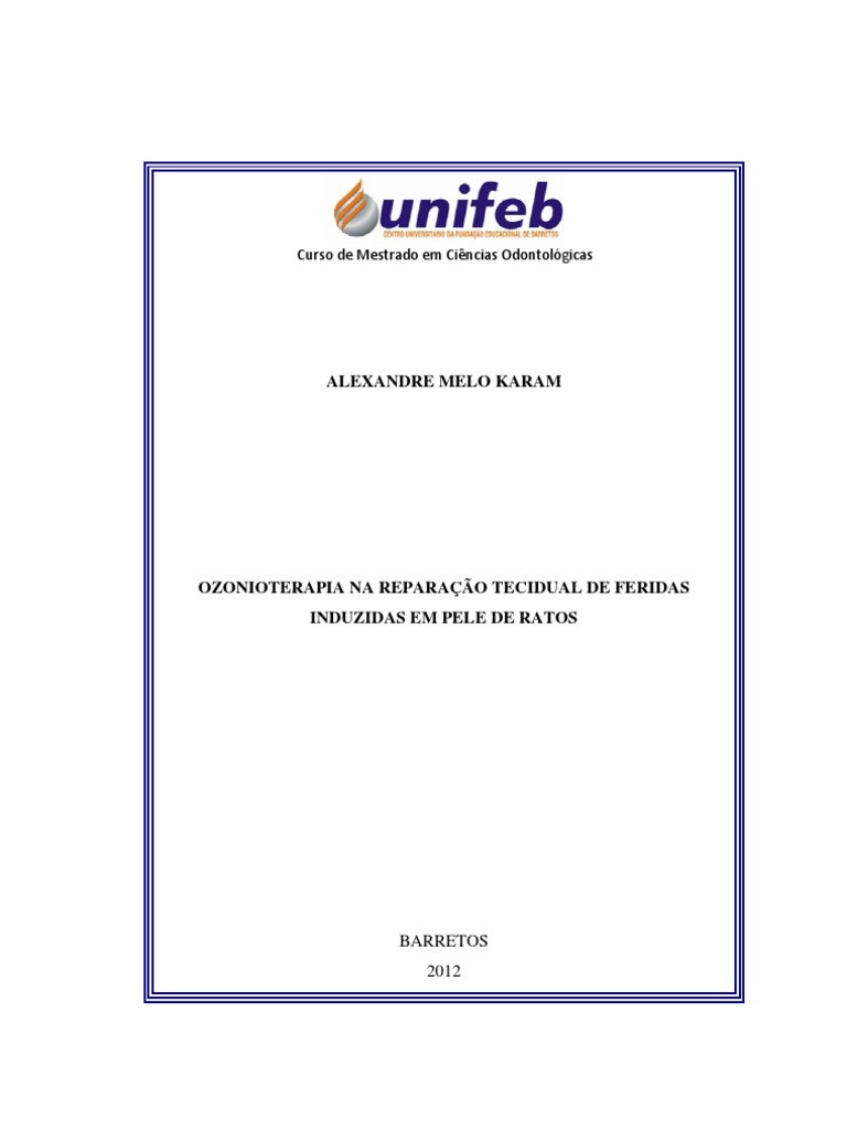 Alexandre Karam | PDF | Regeneração (Biologia) | Inflamação