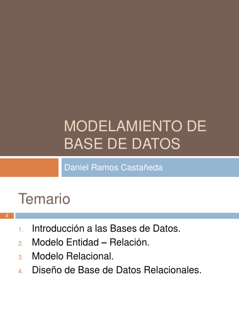 Modelamiento de Base de Datos | PDF | Base de datos relacional | Bases ...