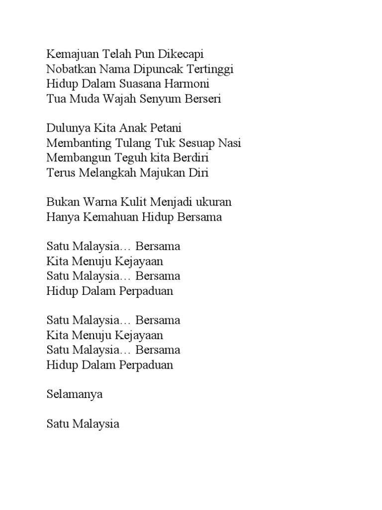 Lirik Lagu Boria | PDF