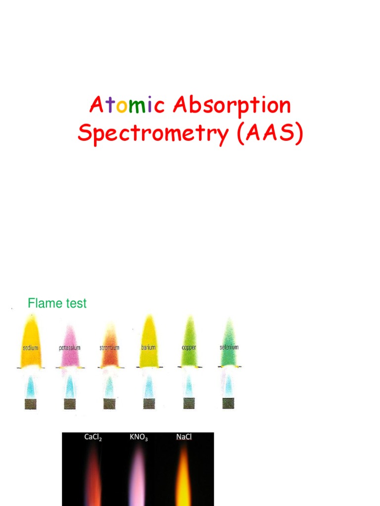 Overview of Atomic Absorption Spectrometry | PDF | Atomic Absorption ...