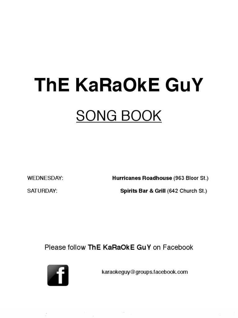 Karaoke Book 2013 | PDF
