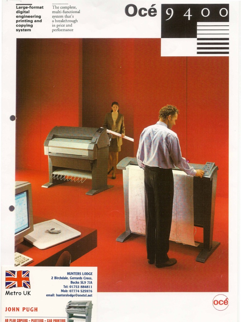 Oce 9400 UrunBrosuru | PDF | Image Scanner | Printer (Computing)