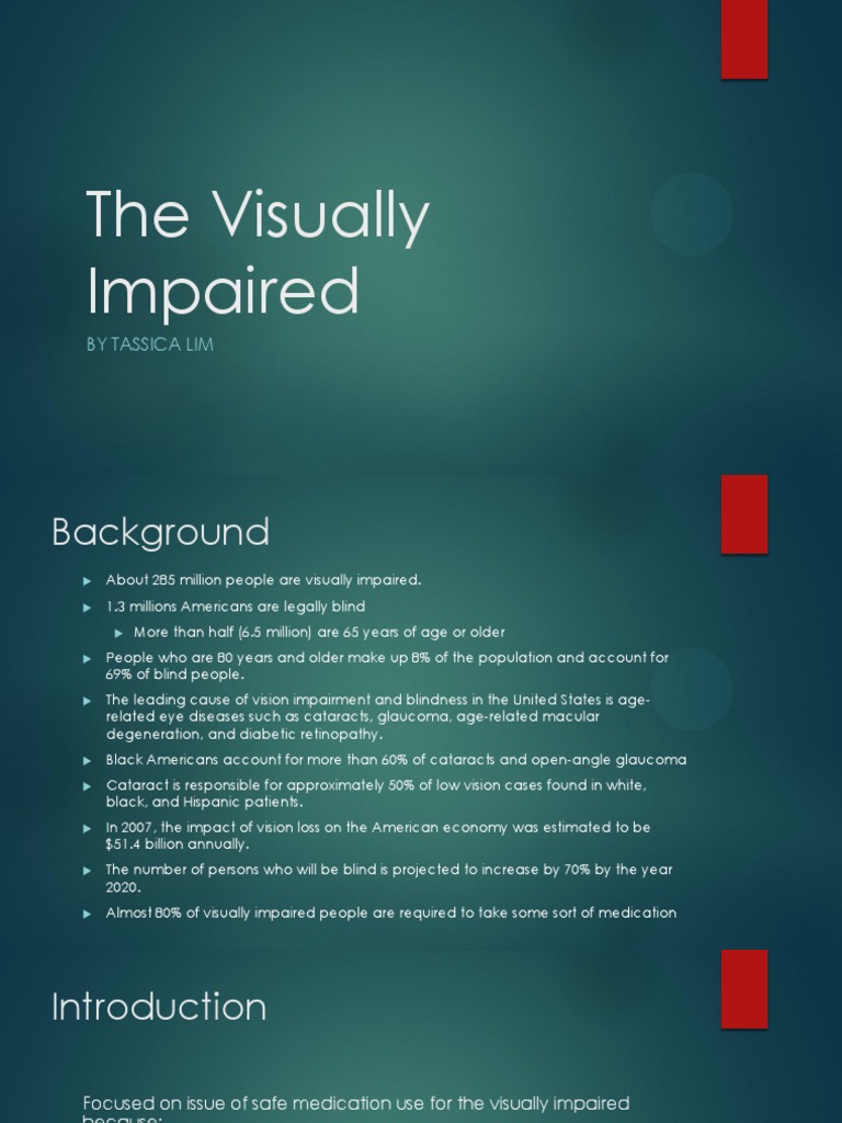 TPSP Presentation | PDF | Visual Impairment | Glaucoma