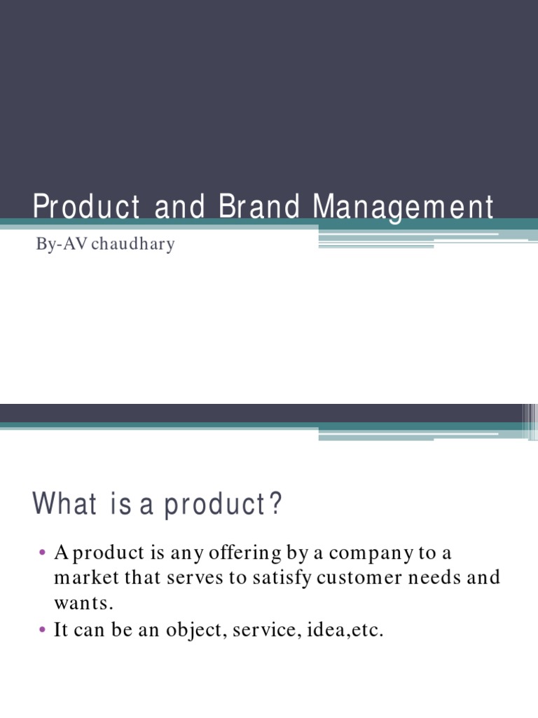 Product and Brand Management-By Av | PDF | Brand | Product (Business)