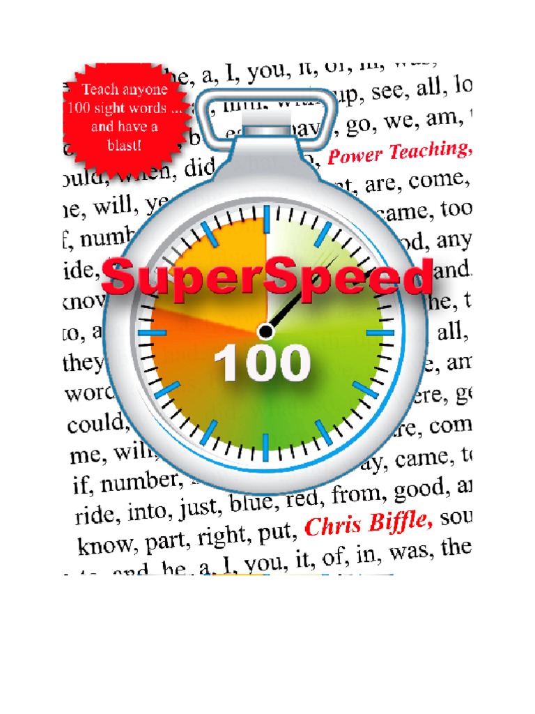 SuperSpeed 100 | PDF | Phonics | Reading (Process)