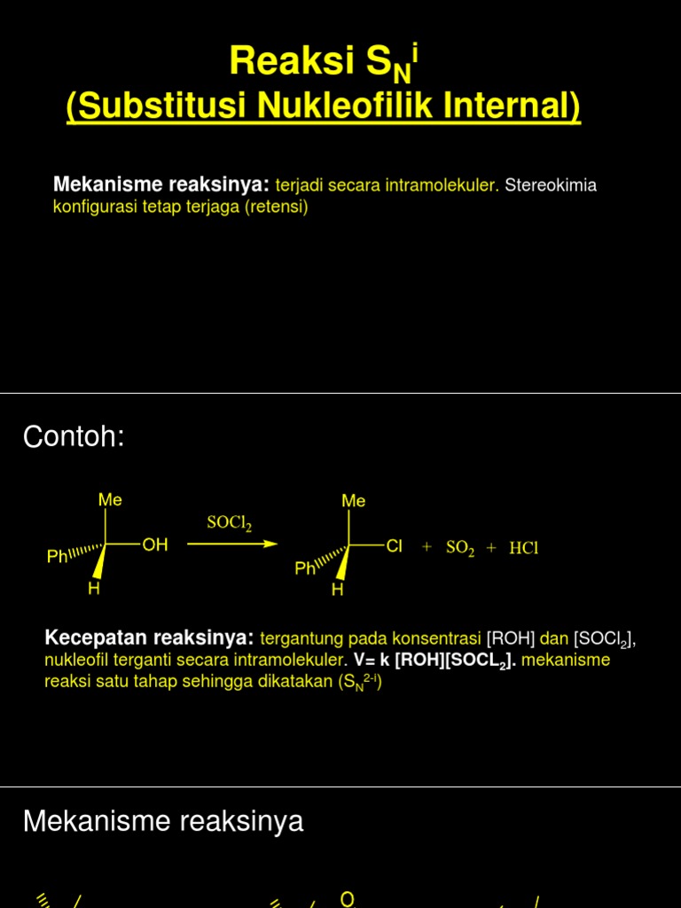 Mekanisme Reaksi SN pada Senyawa Alil | PDF