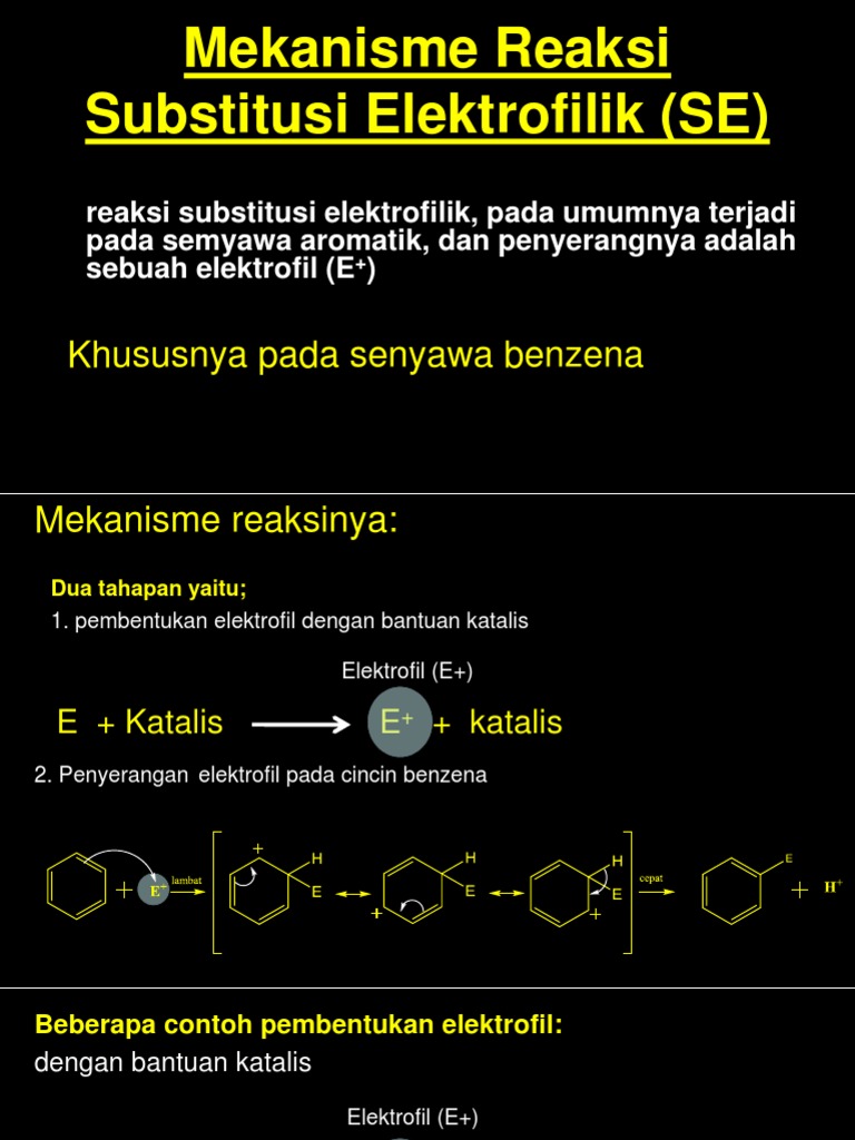Mekanisme Substitusi E | PDF | Sains & Matematika