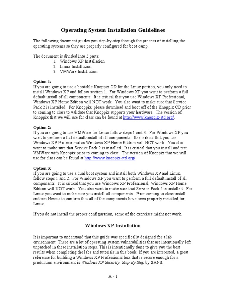 How To Install An OS | PDF