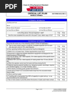 Standard Lift Plan Template | PDF | Crane (Machine) | Elevator