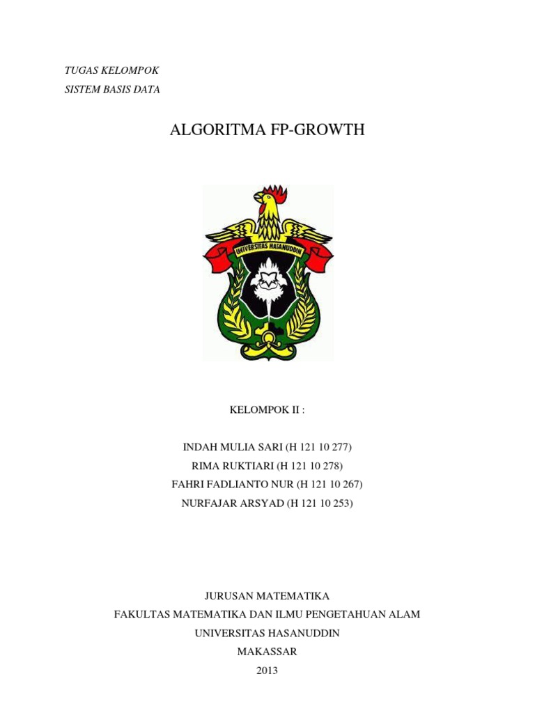 Algoritma FP Growth | PDF