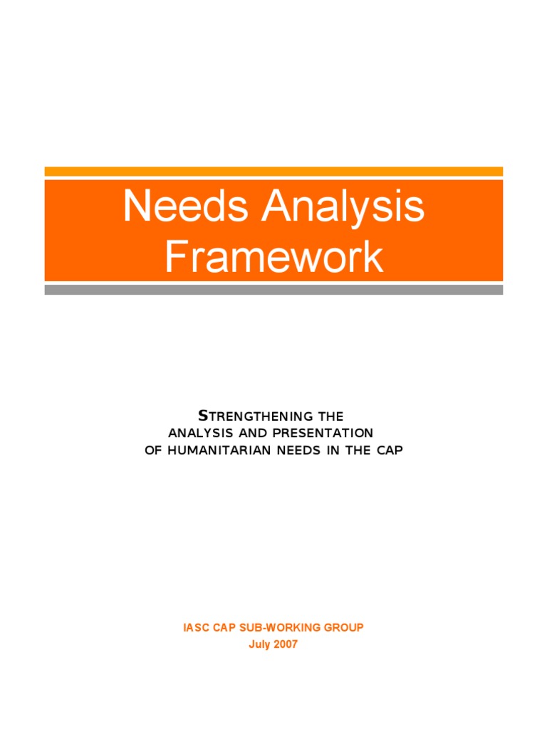 NeedsAnalysisFramework English July2007 | PDF | Food Security ...