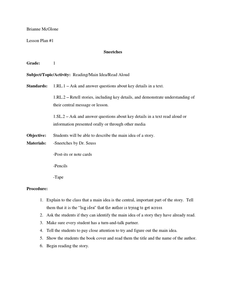 Sneetches Read Aloud | PDF | Teaching | Epistemology