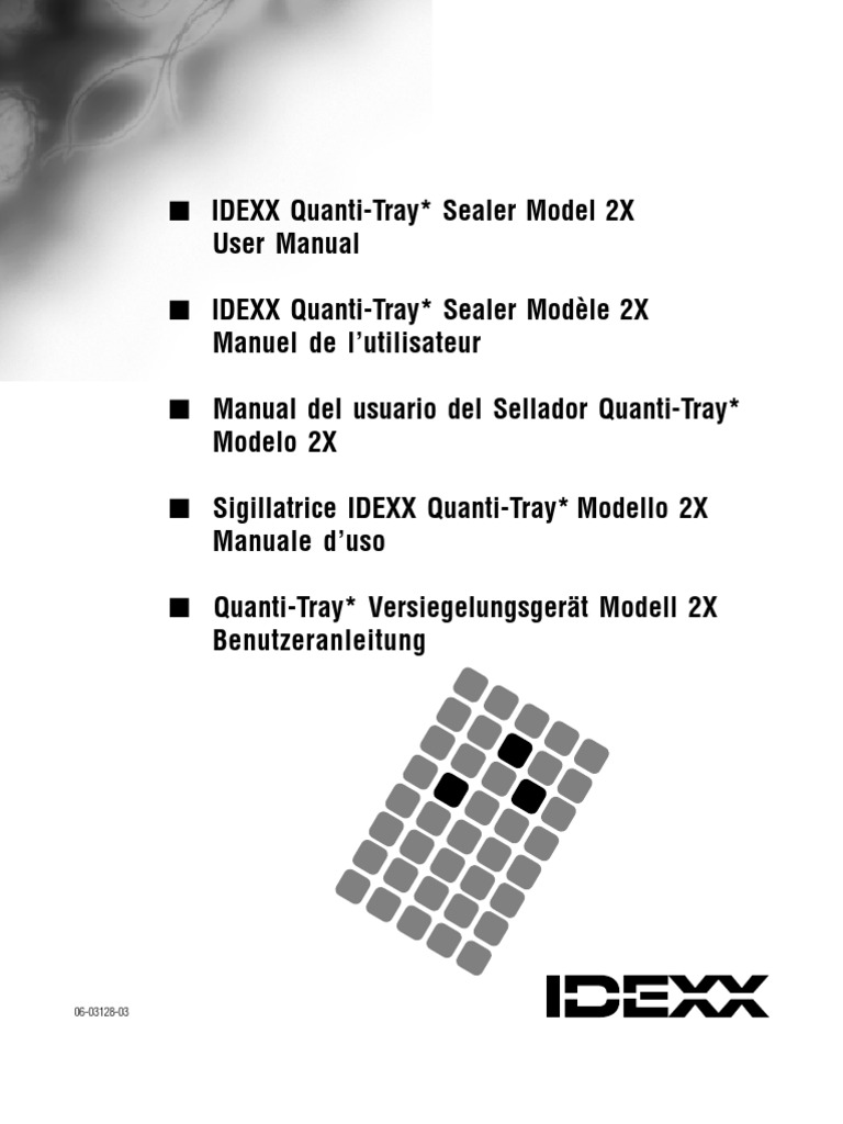 Sop12c Manual Bact Idexx Colilert Quanti Tray Sealer | PDF | Cable ...